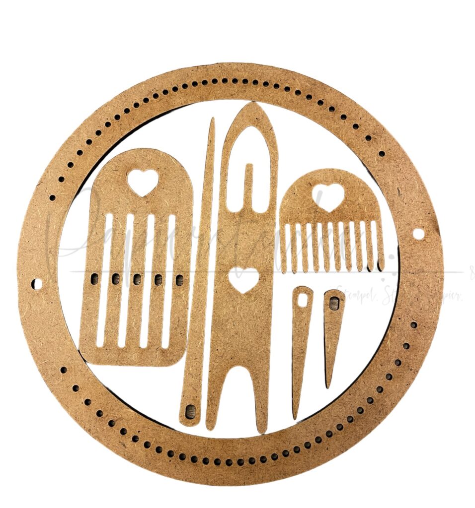 Webrahmen/Handweb-Set, rund | Papierstuecke